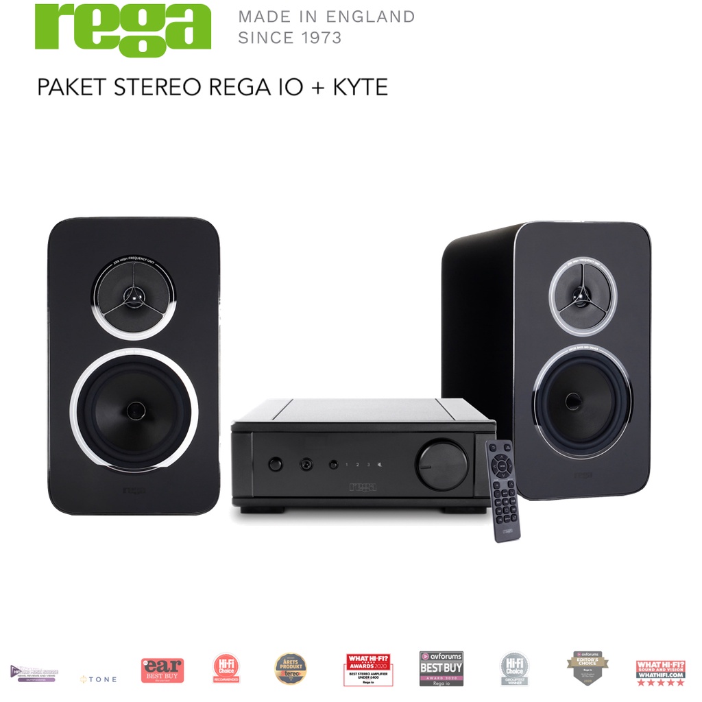 Jual paket Rega IO stereo amplifier Kyte bookshelf speaker | Shopee ...