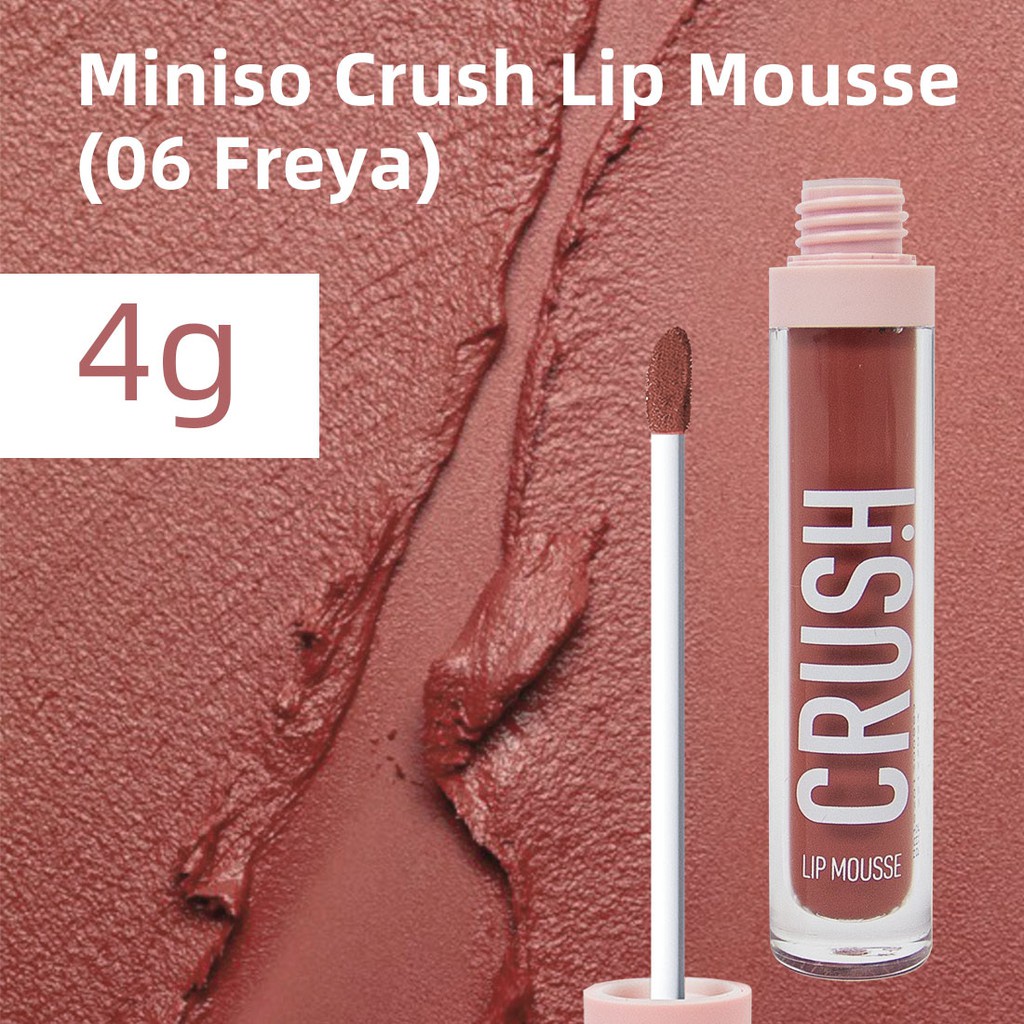 Jual MINISO Crush Lipstick Lip Mousse Gloss Fluid Tahan Air Dan Tahan ...