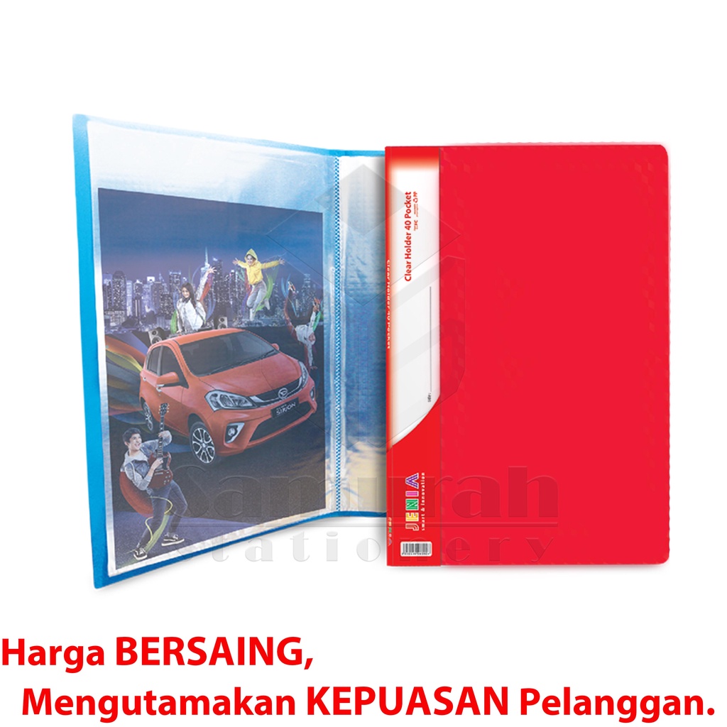 Jual Map Clear Holder 60 Pocket Polos Folio Jenia / Album Plastik isi ...
