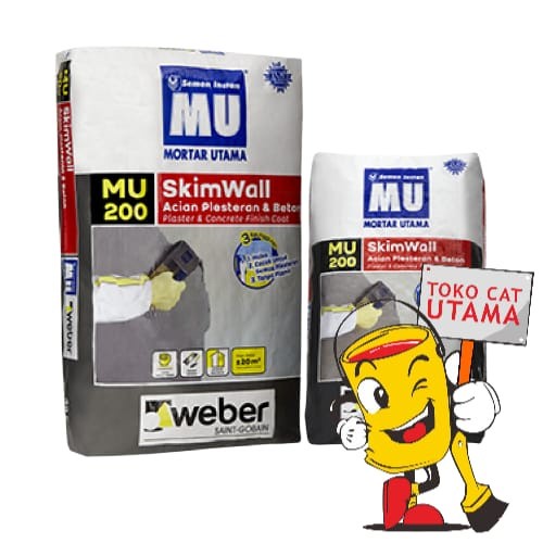 Jual MU 200 SkimWall Acian dan Beton 20Kg | Shopee Indonesia