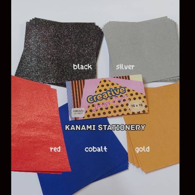 Jual Kertas Origami Paper Hikari-Glitter 25 sheets 05 colors ASTURO ...