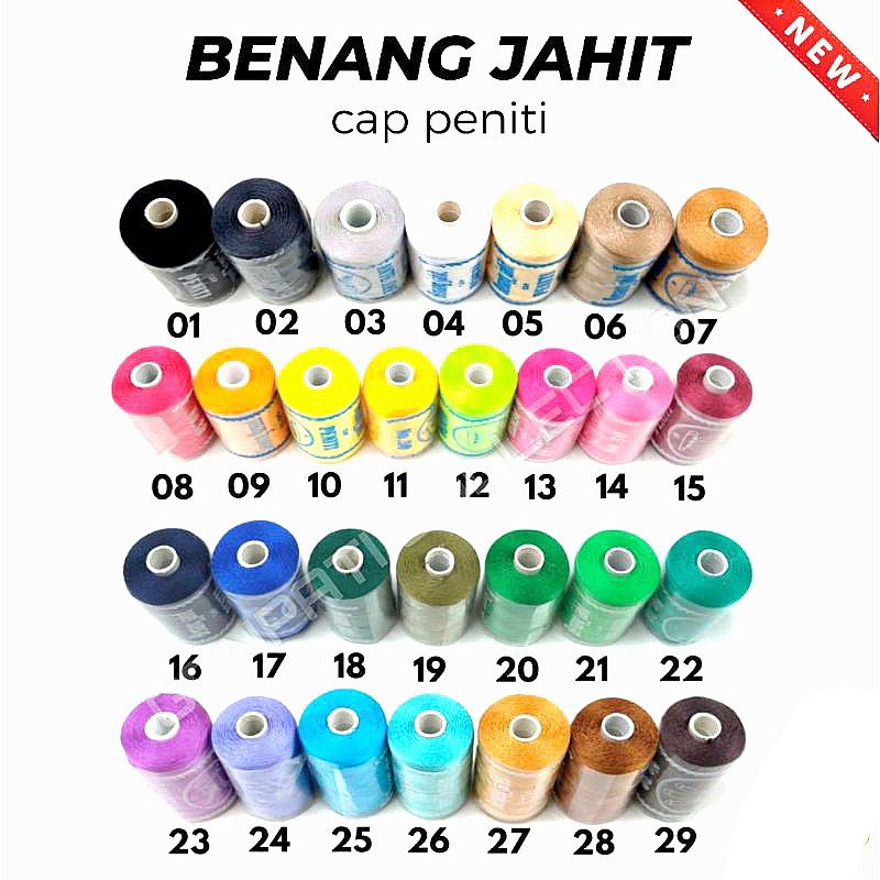Jual benang nilon cap peniti atau 555 untuk 1 biji./ benang serat tebal ...