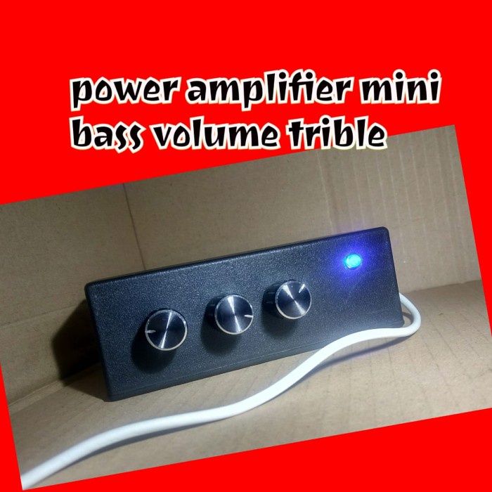 Jual ampli mini rakitan amplifier trible bass volume ampli mini ...