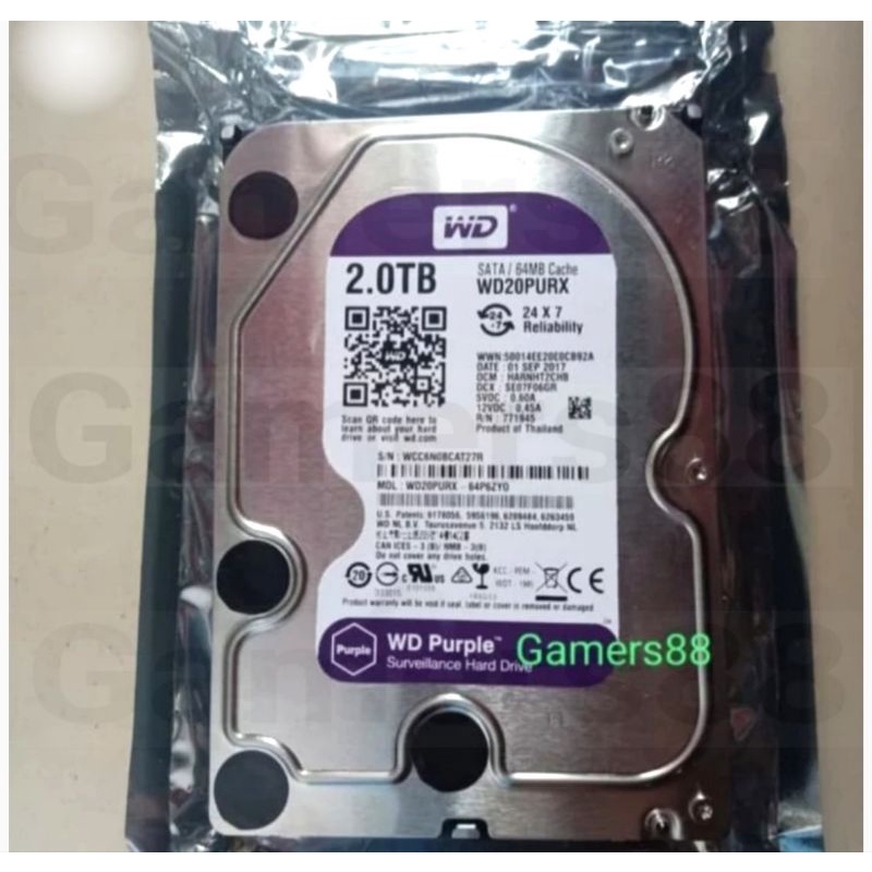 Jual Hardisk 2Tb WD Purple HDD Cctv SATA 3.5" Harddisk Pc Hard disk Karaoke A1 | Shopee Indonesia