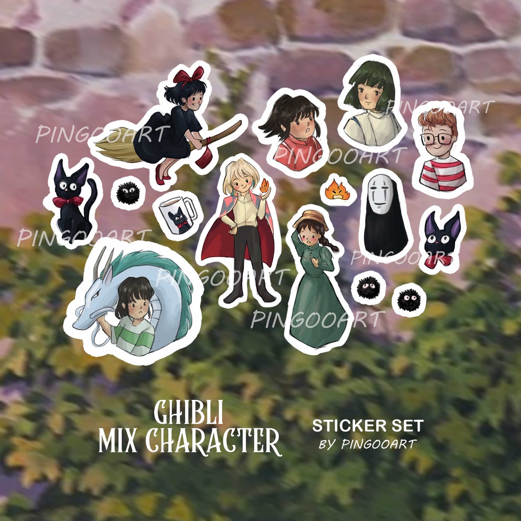 Jual Pingoo - Ghibli Mix Characters Set (Howl's Moving Castle, Spirited ...