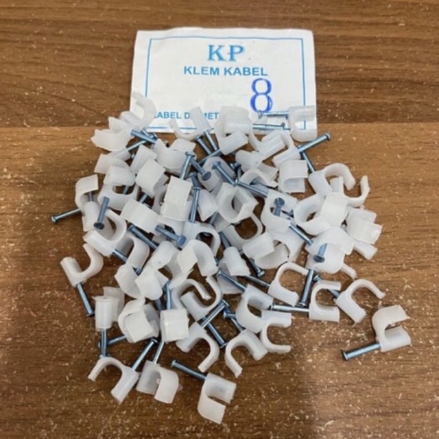 Jual no8 klem kabel listrik 8mili pvc (HARGA 1bks isi 70pcs ) klem ...