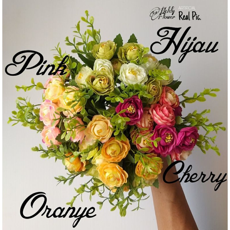 Jual Bunga Tea Rose Artificial (Size: mini) | Shopee Indonesia