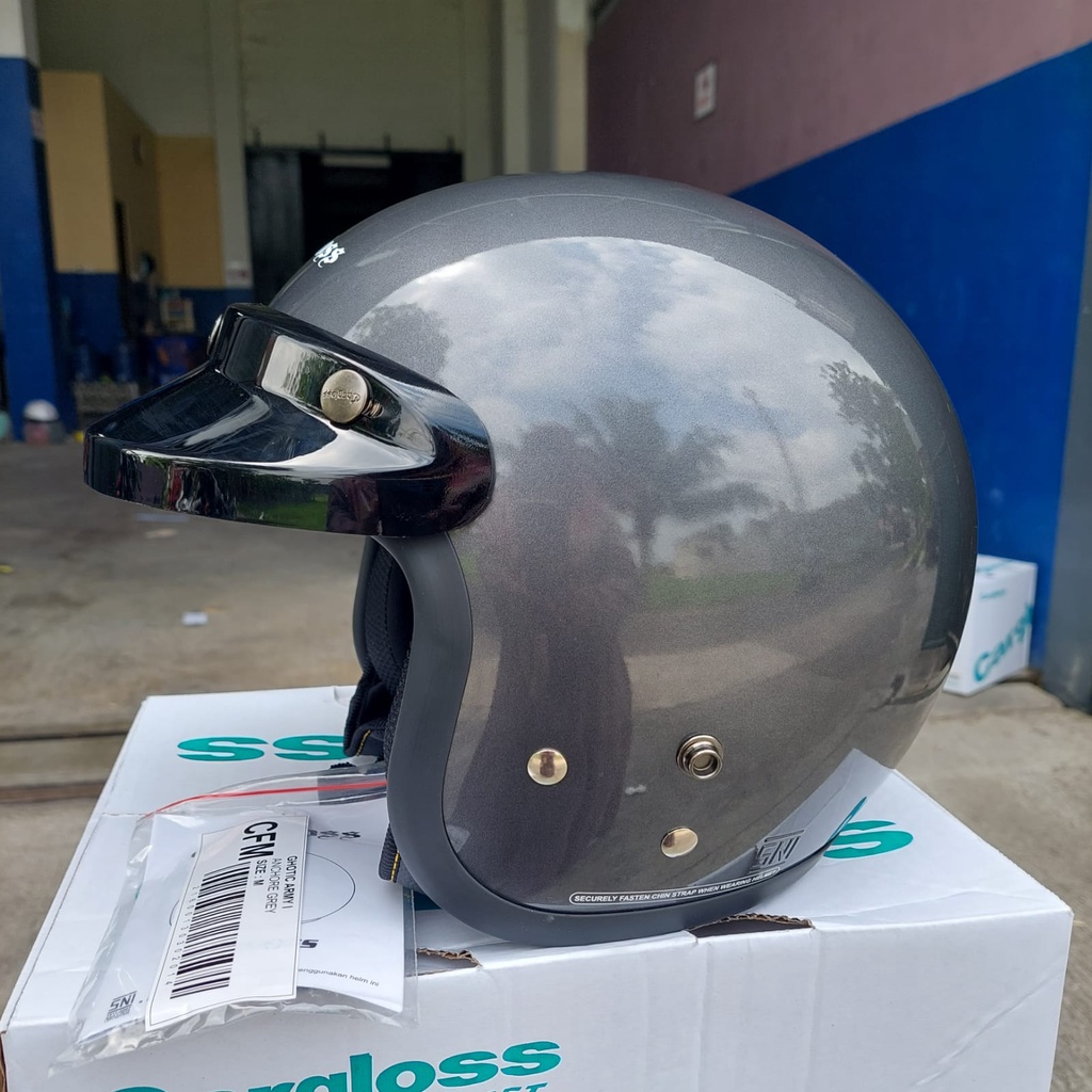 Jual Helm cargloss original hitam, hitamdof, army Doff | Shopee Indonesia