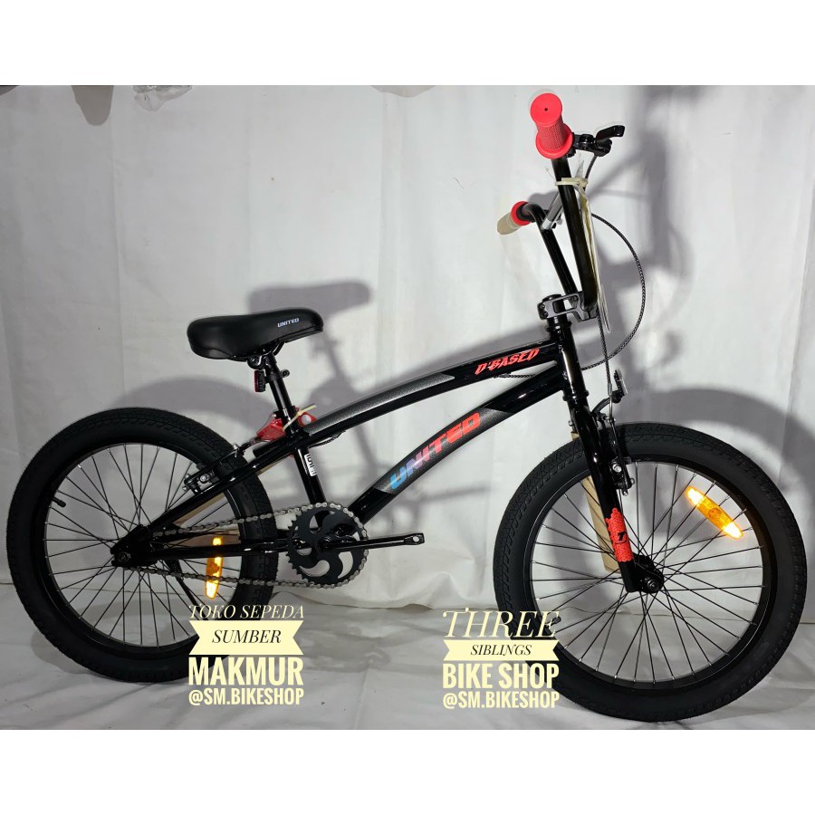 Jual SEPEDA BMX UNITED D'BASED 20 INCH BLACK | Shopee Indonesia