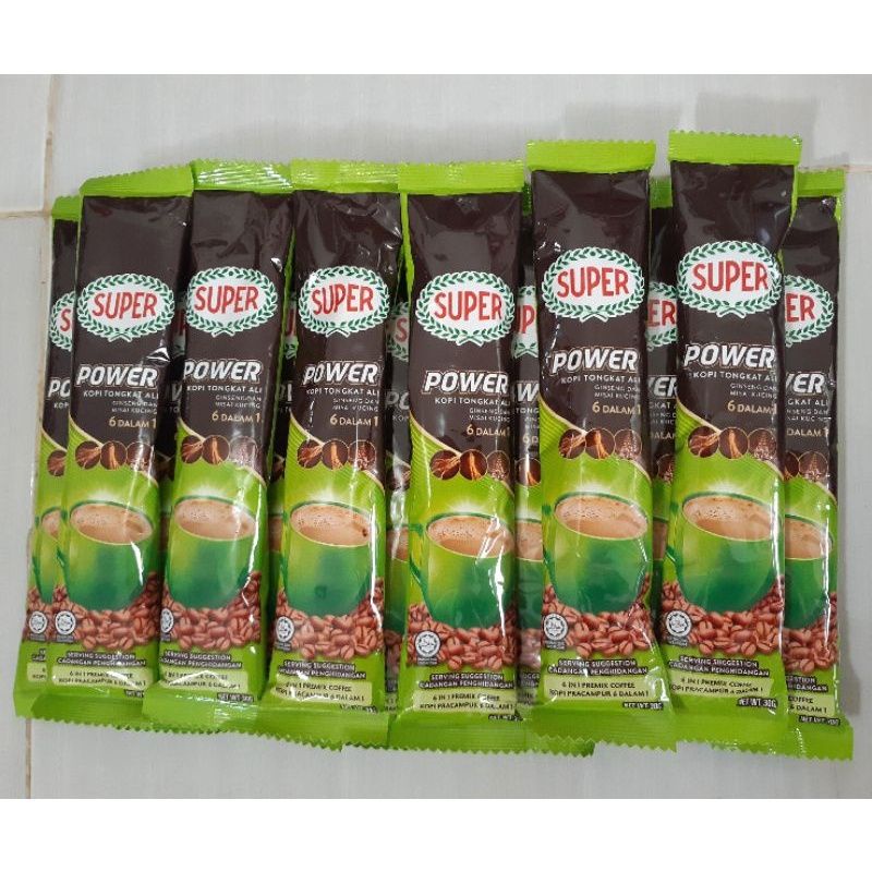 Jual Coffee Super Kopi Malaysia (1sachet) Kopi Ali Tongkat 6in1 30gr ...