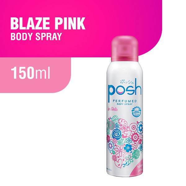 Jual Posh Body Spray Blaze Pink Botol 150ml | Shopee Indonesia