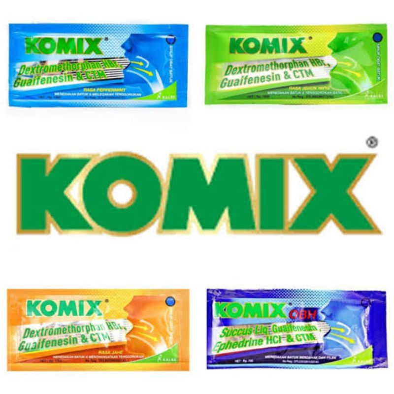 Jual Komix Cair Sachet / Obat Batuk / Pilek / Melegakan Tenggorokan ...