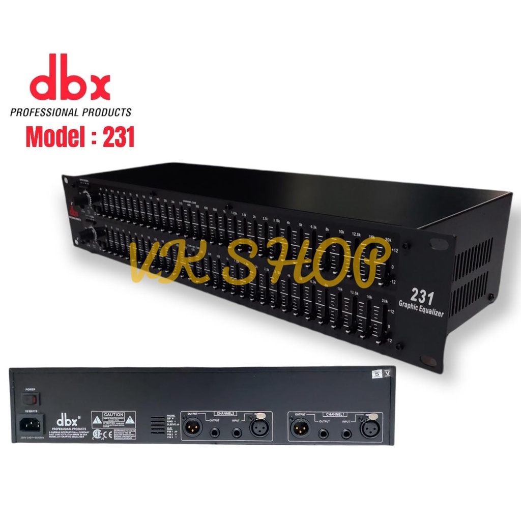 Jual Equalizer DBX 231 ( 2 x 31 channel ) | Shopee Indonesia