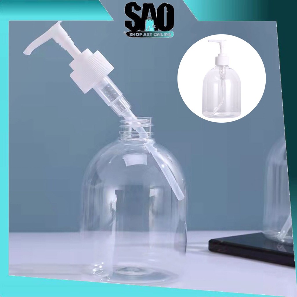 Jual SAO - 5193 Botol Pump Bulat 500ml / Botol Pump Sabun Gentong ...