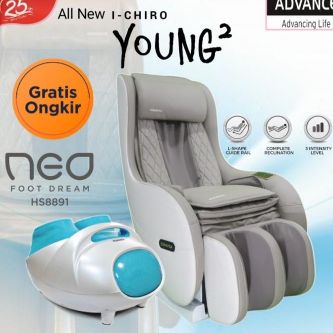 Jual ADVANCE KURSI PIJAT YOUNG 2 + ALAT PIJAT REFLEKSI NEO FOOT DREAM ...