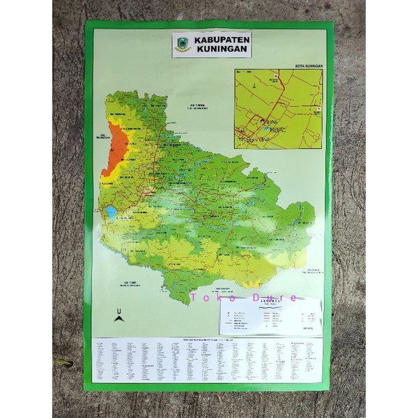Jual Peta Poster Kabupaten Kuningan | Shopee Indonesia