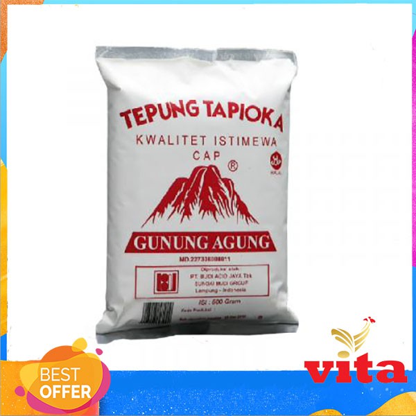 Jual Tepung Sagu Cap Gunung Agung Tapioca 500gr | Shopee Indonesia
