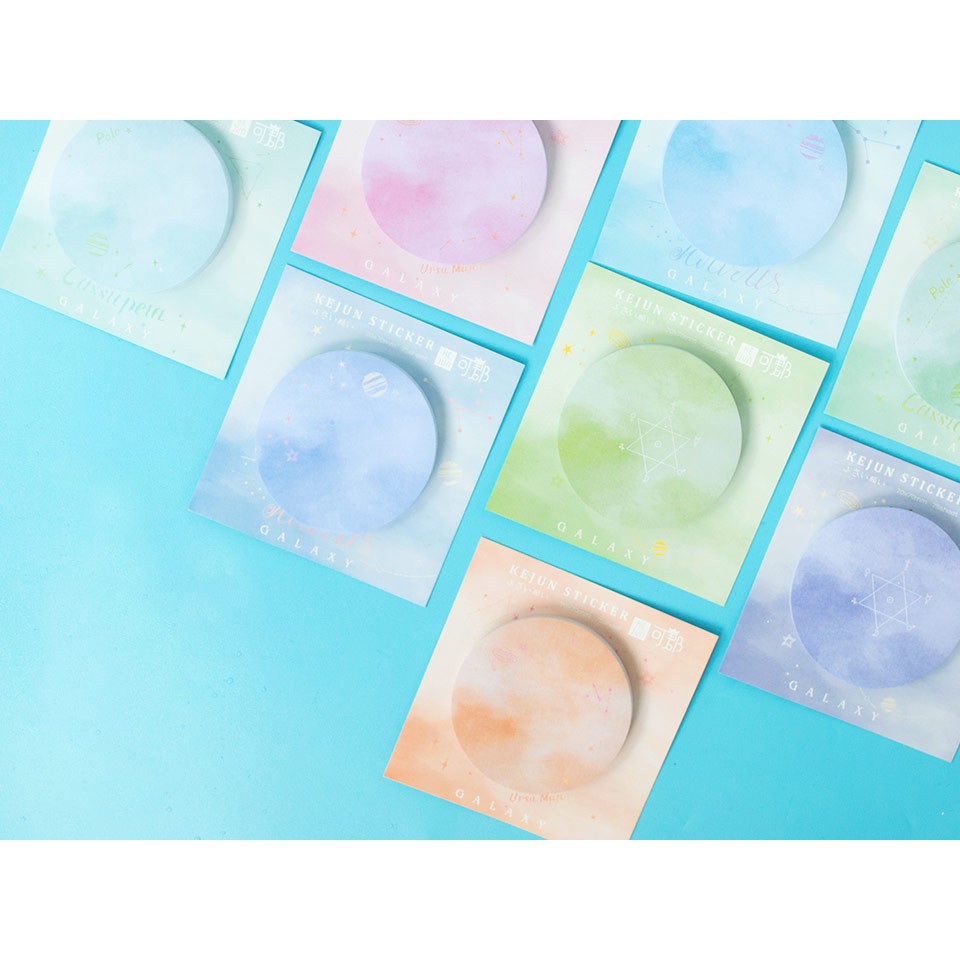 Jual Pastel Galaxy Round Sticky Notes [PP] | Shopee Indonesia