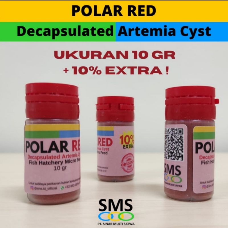 Jual ORIGINAL ARTEMIA POLARED POLAR RED 10 GRAM ARTEMIA INSTAN TANPA ...