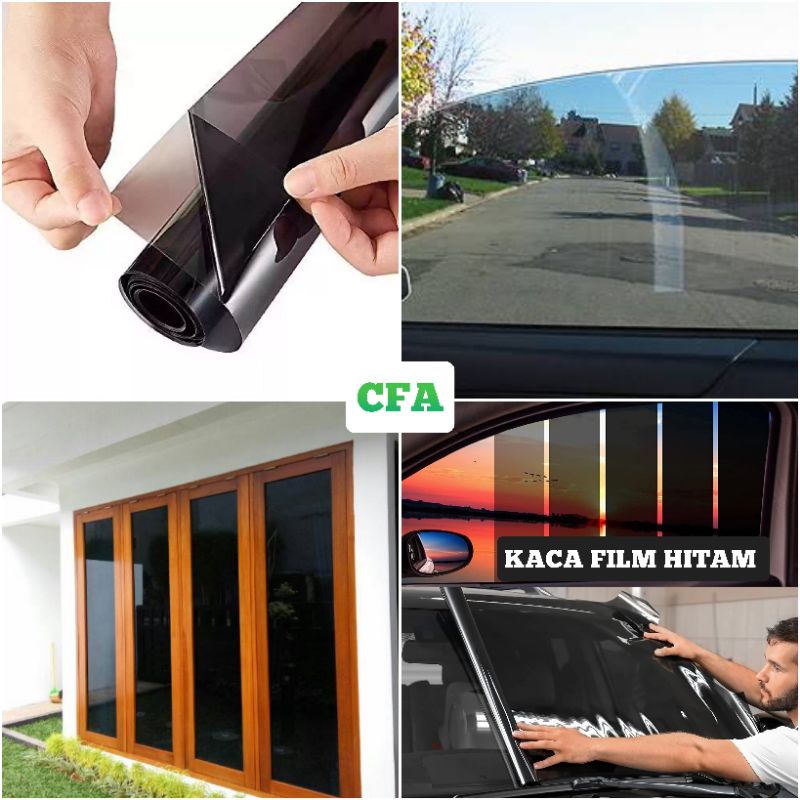 Jual Stiker Kaca Film Riben Hitam Untuk Jendela Rumah Gedung Mobil Anti ...