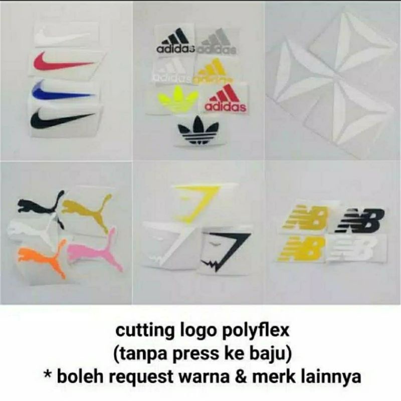 Jual Logo polyflex korea logo merk jersey bola kaos olahraga cutting ...