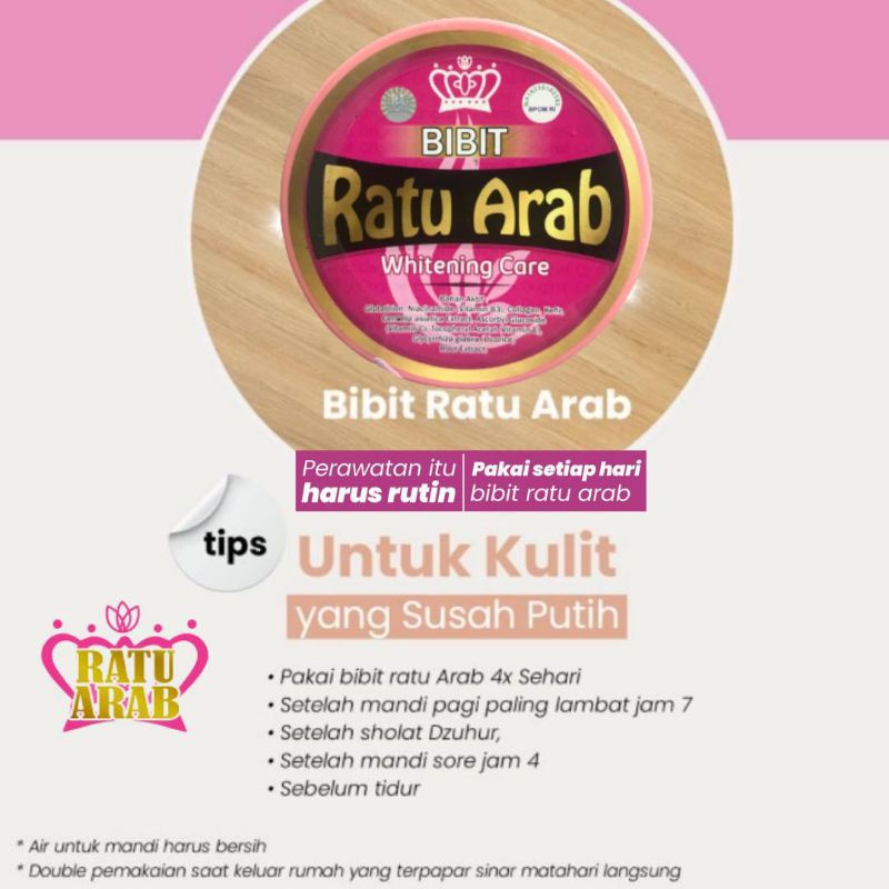 Jual Ready SCRUB BIBIT RATU ARAB 100% ORIGINAL SUDAH BERIZIN BPOM ...