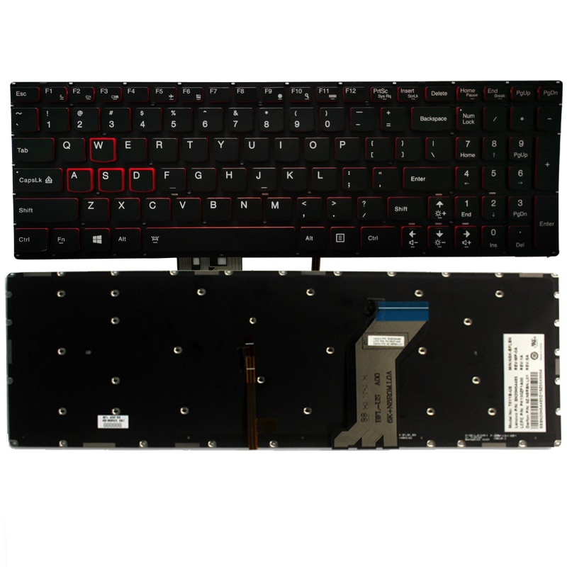 Jual PreOrder English New Keyboard FOR Lenovo ideapad Y700 Y700-15ISK Y700-17ISK US laptop ...