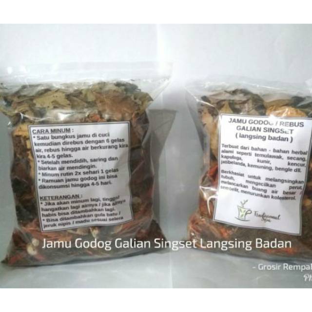 Jual Herbal Jamu Godog Galian Singset Langsing Badan Plus Daun Jati ...