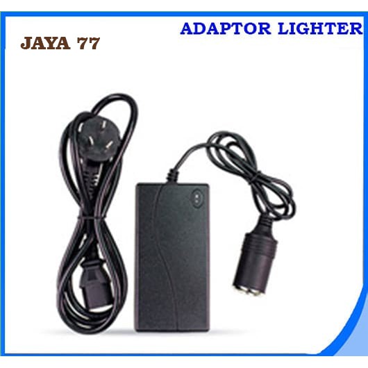 Jual Adaptor 220V AC to 12V DC 5A Socket Lighter Mobil | Shopee Indonesia