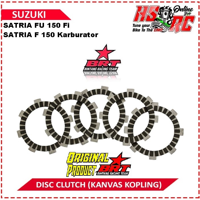 Jual Kampas Kopling Racing BRT Suzuki Satria FU Fi 150 Injeksi SATRIA F 150 KARBURATOR Harian ...