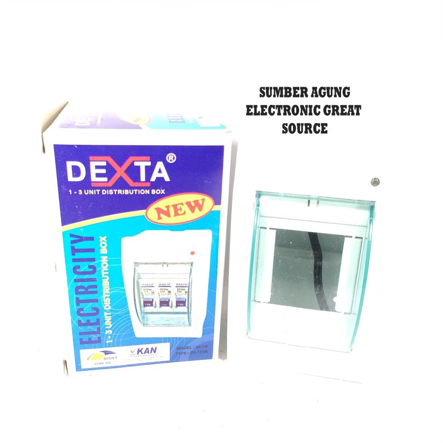 Jual Dexta Box MCB Lampu 3grup DX123N 1 hingga 3 Distribution Box Tempel Ta | Shopee Indonesia