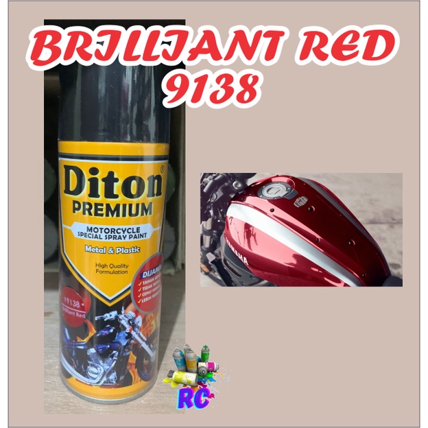 Jual Cat Pilox Diton Premium Yamaha Brilliant Red Warna Merah Candy ...