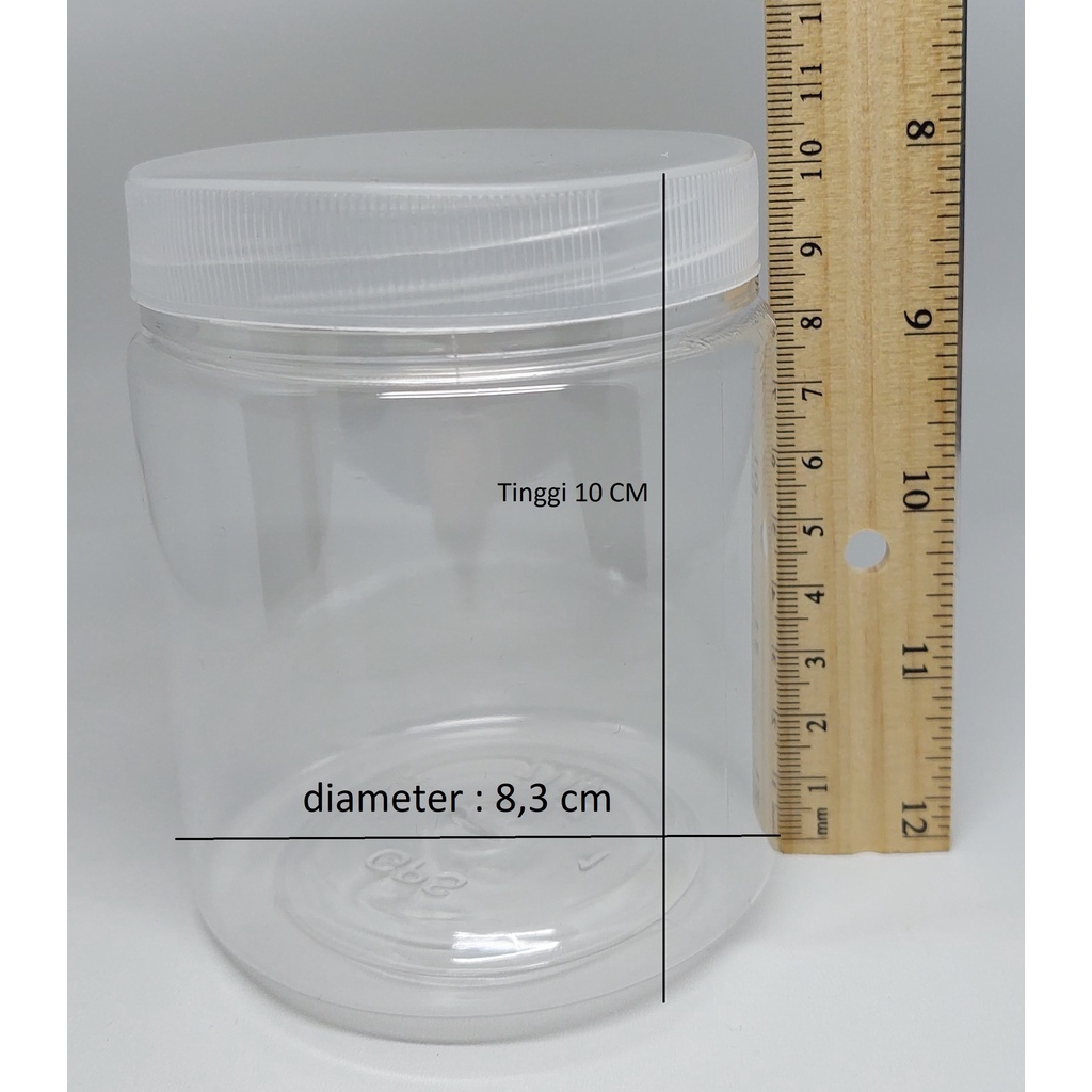 Jual Toples Tabung Plastik 400ml Toples Tabung 400 ml | Shopee Indonesia
