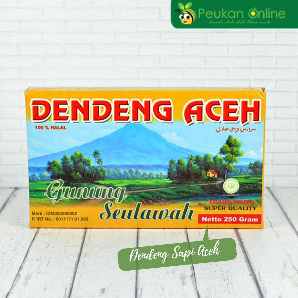 Jual Dendeng Sapi Aceh Gunung Seulawah 250 gram (oleh oleh khas Aceh ...