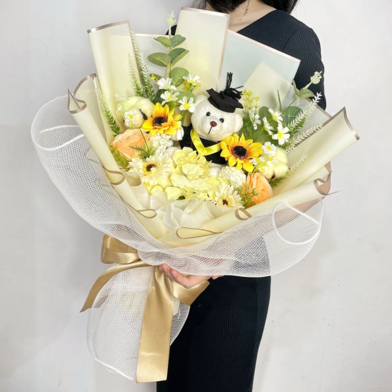 Jual Posy Bouquet/Artificial flower bouquet/buket bunga palsu/wisuda ...