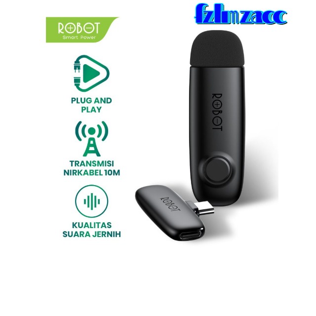 Jual RS20 Robot Wireless Microphone Mic Connector Bluetooth 5.1 USB ...