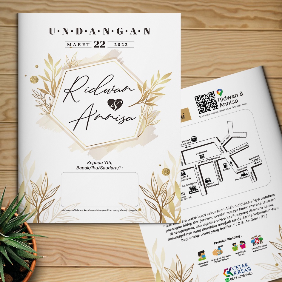 Jual Undangan Pernikahan / Undangan Murah / Undangan Rustic / Undangan ...