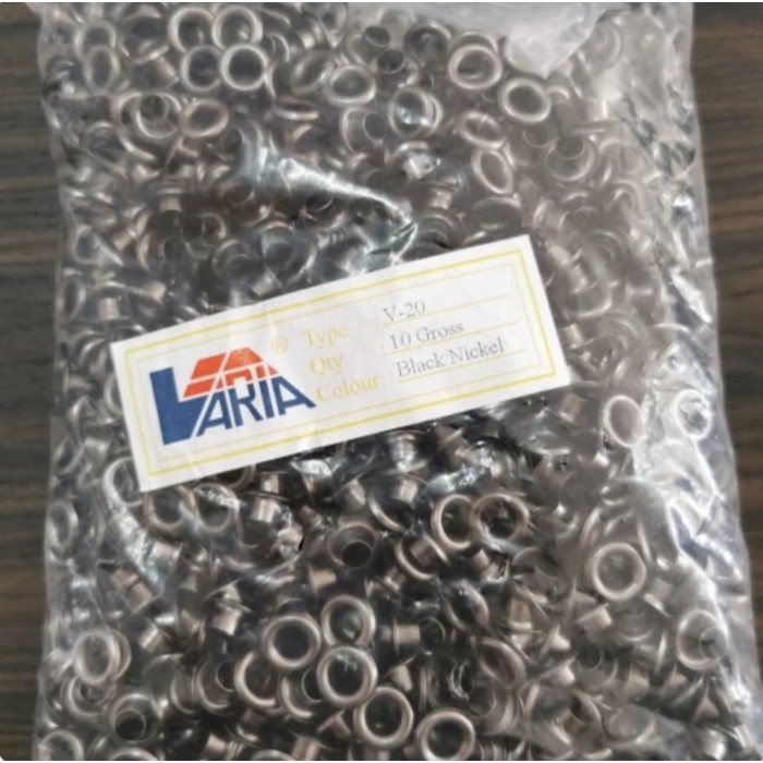 Jual [10 gross] mata ayam 20+ring/ mata eyelet 6mm/10gross / mata Itik ...
