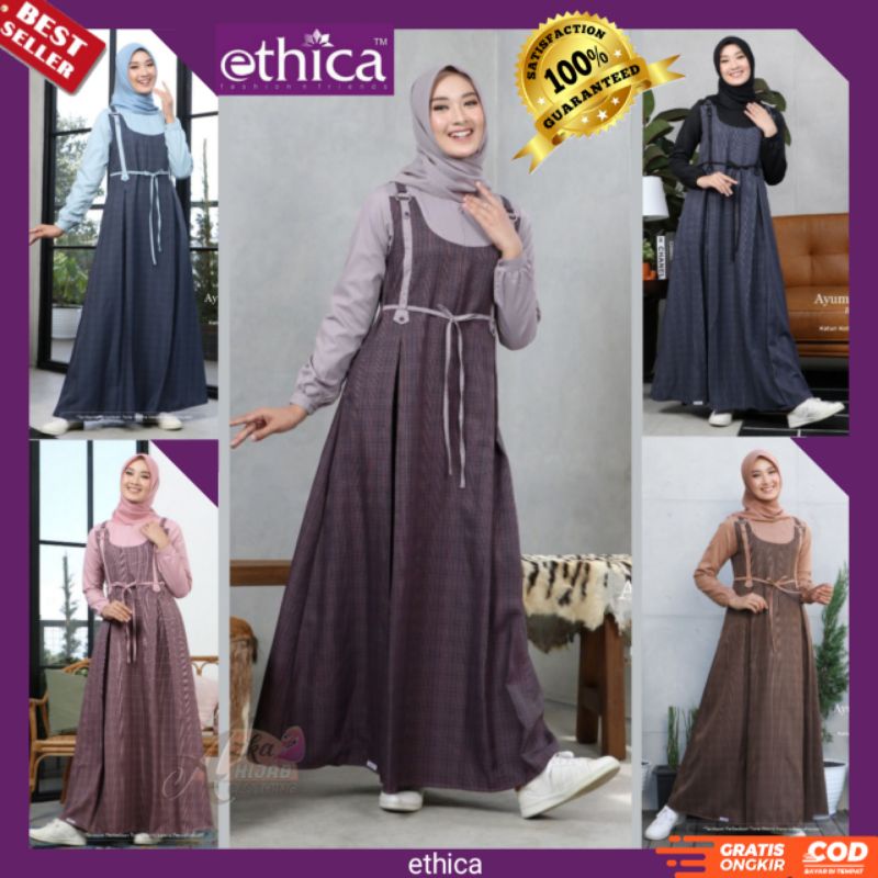 Jual GAMIS ETHICA AYUMI 220 ETHICA 9 WARNA BARU / BAJU GAMIS TERBARU ...