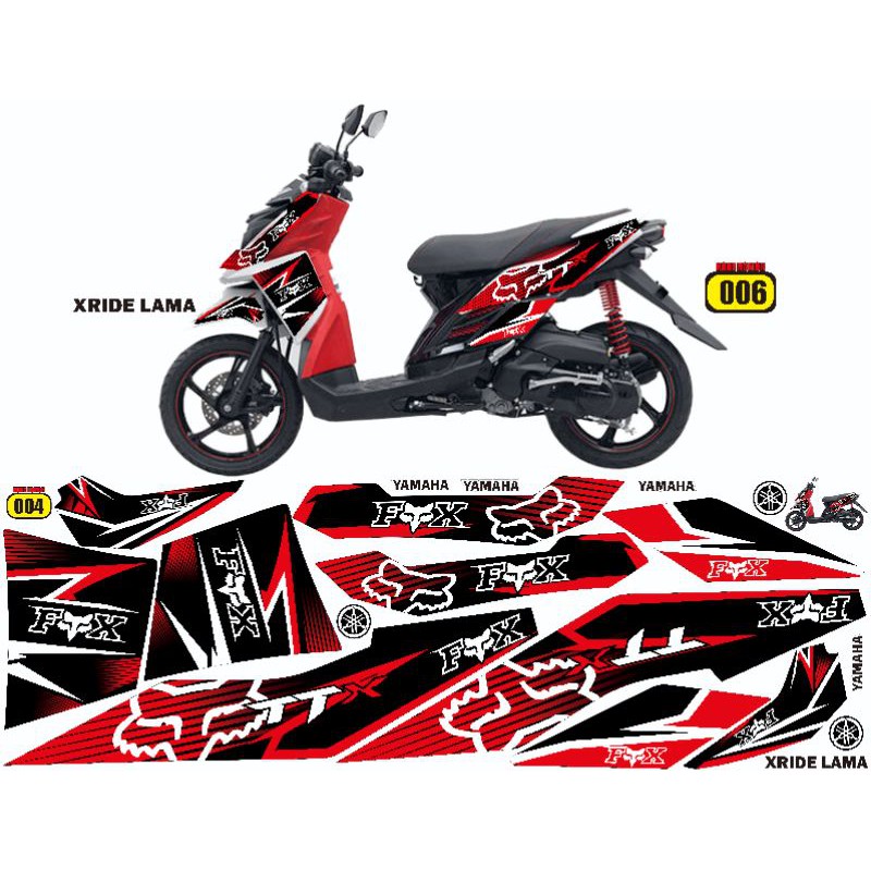 Jual striping variasi x ride old / decal xride / variasi xride ...