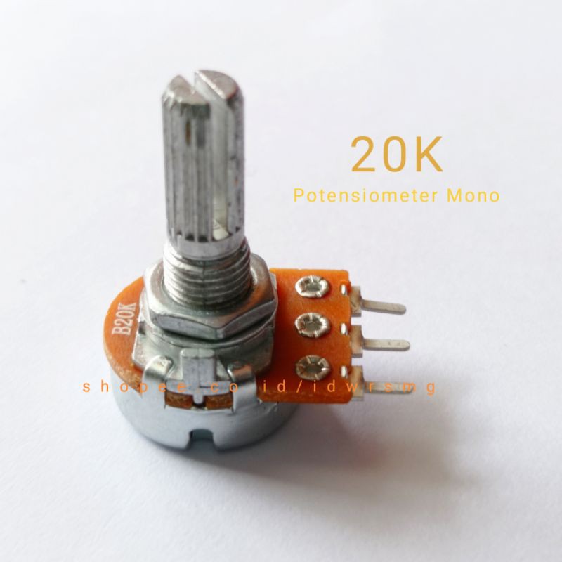 Jual Potensiometer 20K Mono Potensio 20 Kilo Mono 20 K | Shopee Indonesia