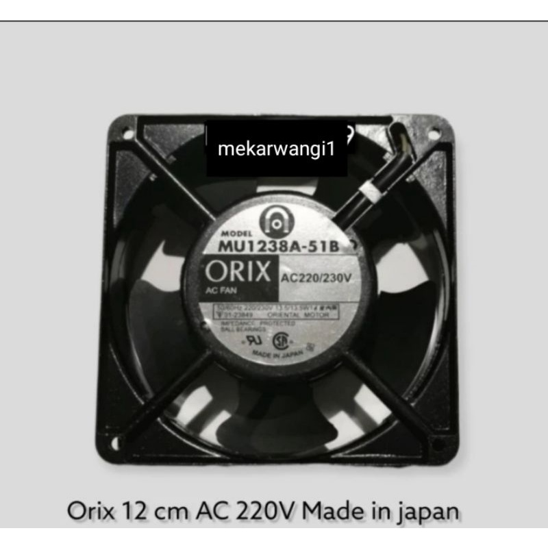 Jual AC Fan Merk: ORIX 12cm AC 220v Made in japan | Shopee Indonesia
