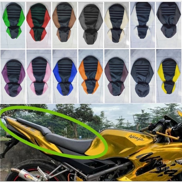 Jual BUNGKUS JOK NINJA RR NEW/ kulit jok motor kawasaki ninja RRnew ...