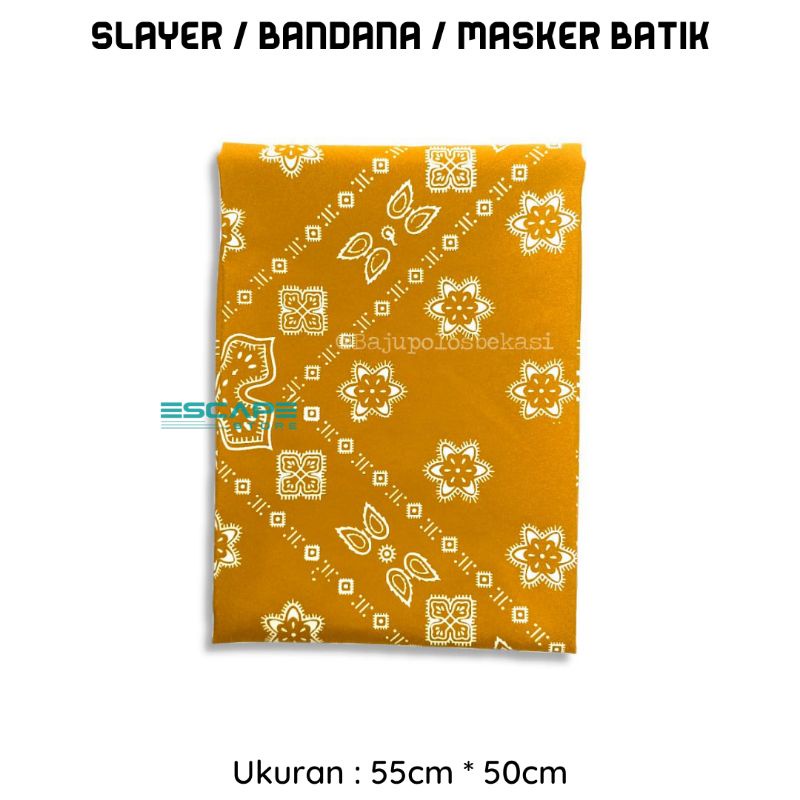 Jual Slayer batik multifungsi bandana batik masker batik syal batik ...