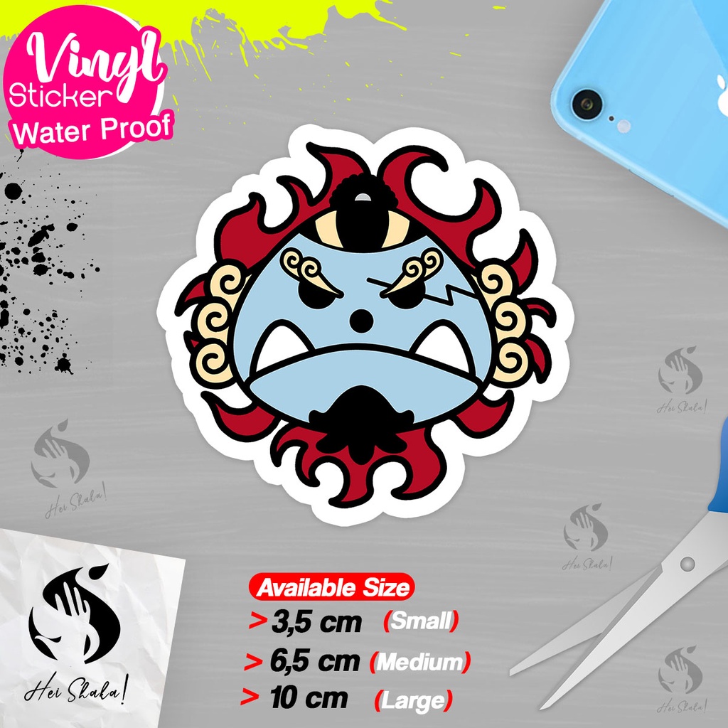 Jual Stiker One Piece Jinbei Pirate Flag Logo Sticker Anime Jepang ...