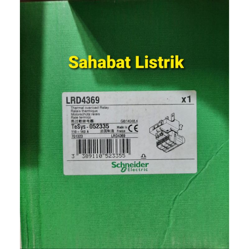Jual Thermal Overload Relay LRD4369 Schneider | Shopee Indonesia
