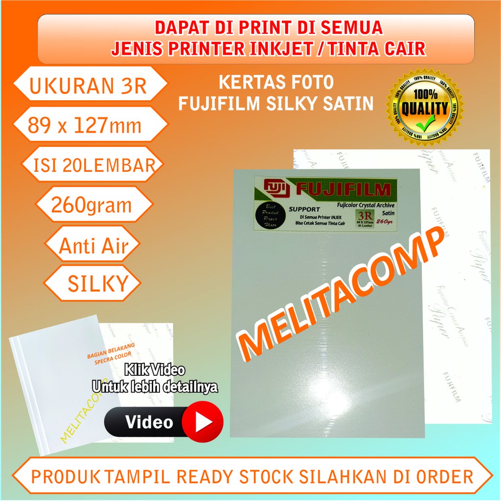 Jual Kertas foto silky satin Fujifilm 3R | Shopee Indonesia