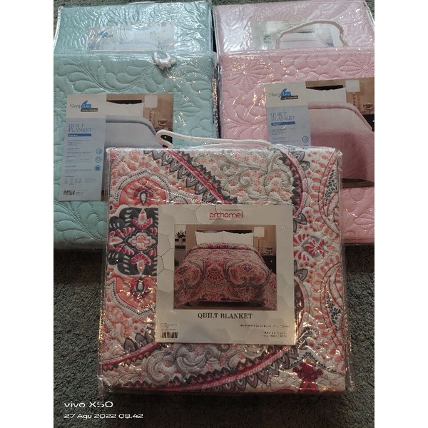 Jual Ace selimut Arthome blanket /Quilt cover /selimut bedcover 150x200 ...