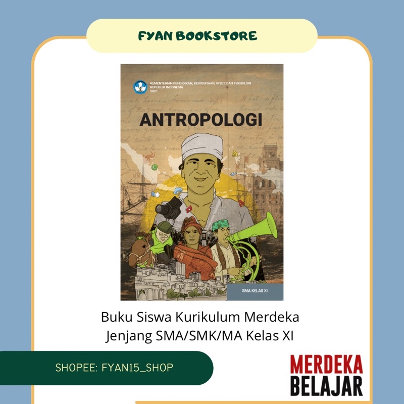 Jual Fyan Book Store: Buku Antropologi untuk SMK/SMA/MA Kelas XI Kurikulum Merdeka, Buku ...