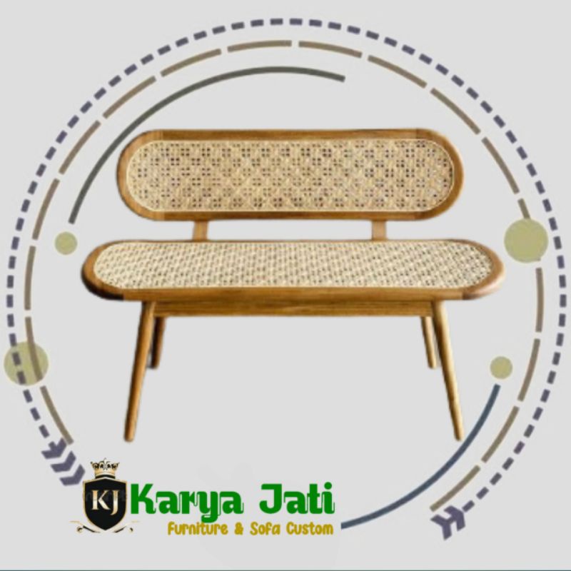 Jual KJF Kursi Rattan Bangku Rotan Minimalis Bangku Klasik Kursi Klasik ...